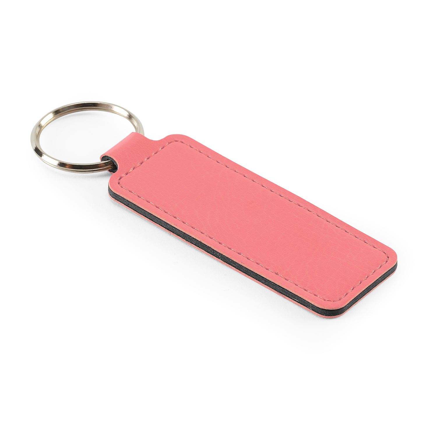 Economy Rectangular Key Fob, in Belluno, a vegan coloured leatherette ...