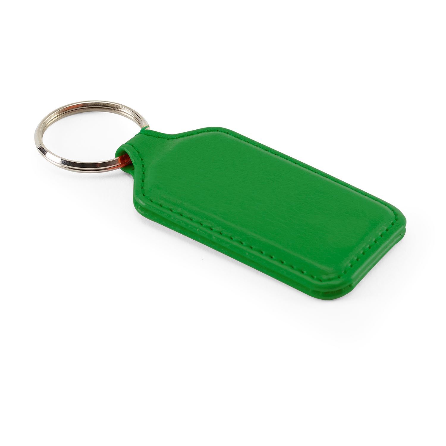 Rectangular Key Fob, in Belluno, a vegan coloured leatherette with a ...