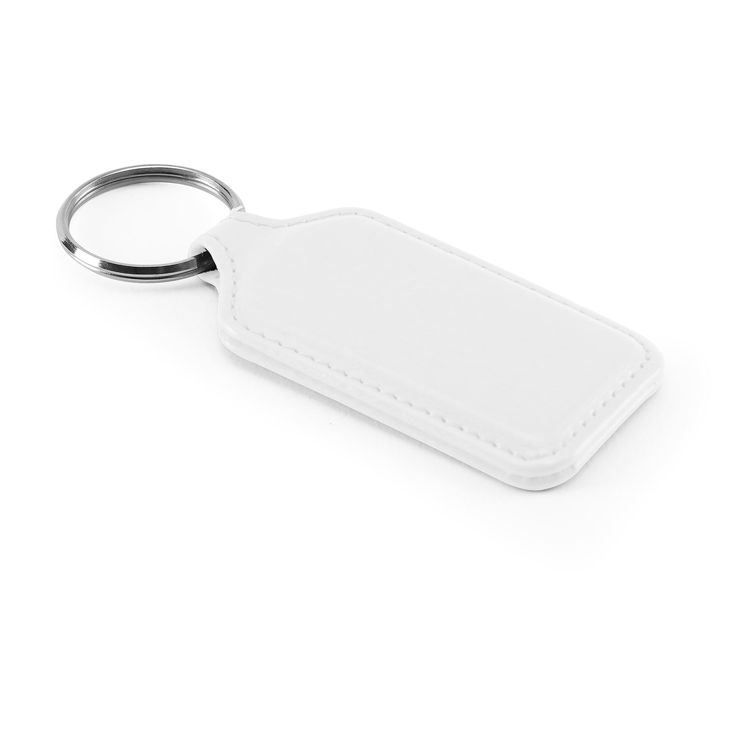 Rectangular Key Fob, in Belluno, a vegan coloured leatherette with a ...