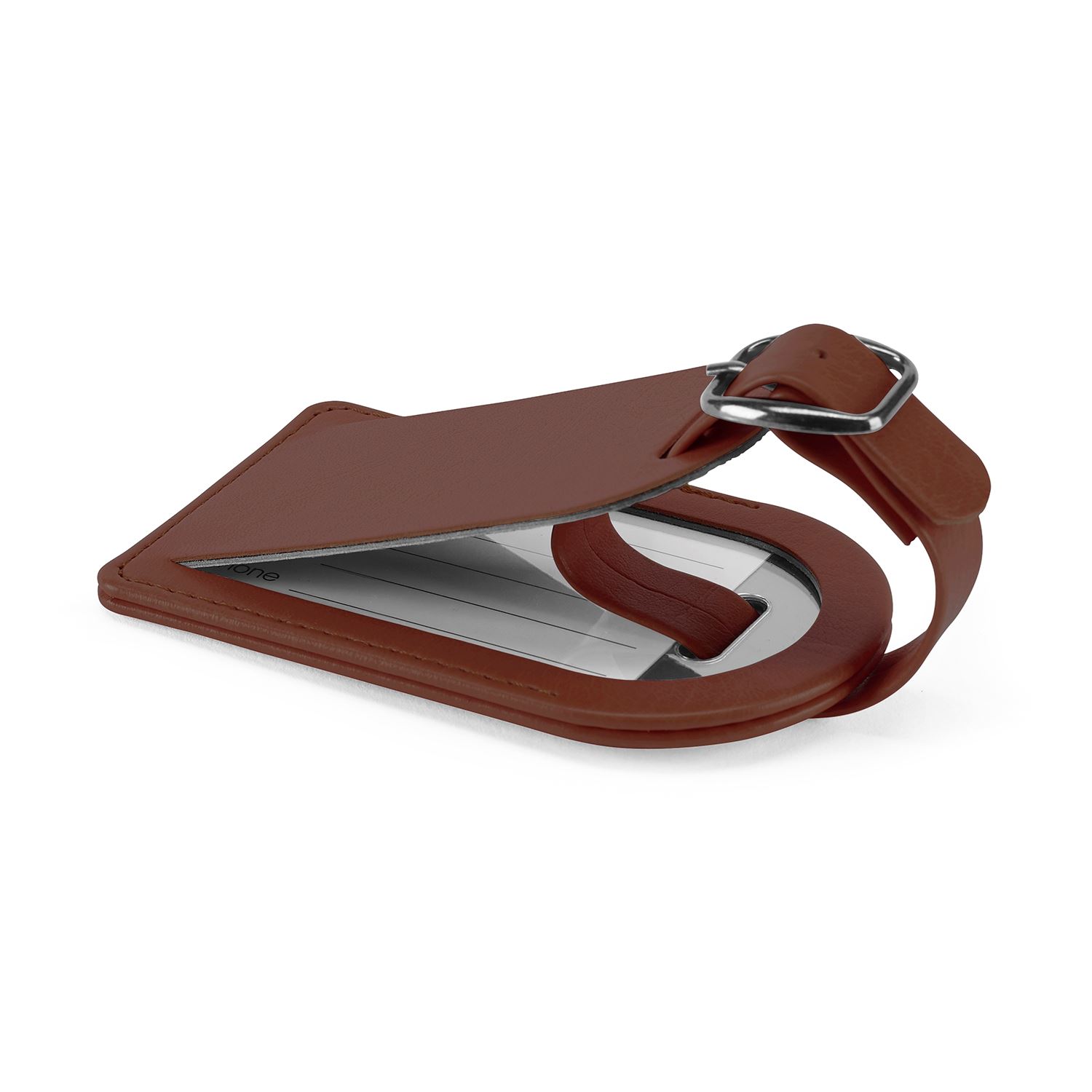 Small Luggage Tag with Security Flap, in Belluno, a vegan coloured ...