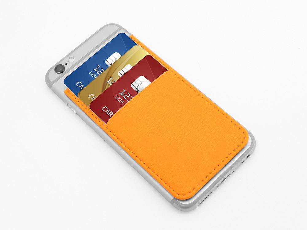 Card Case for a Smart Phone with Three Card Slots, in Soft Touch Vegan ...