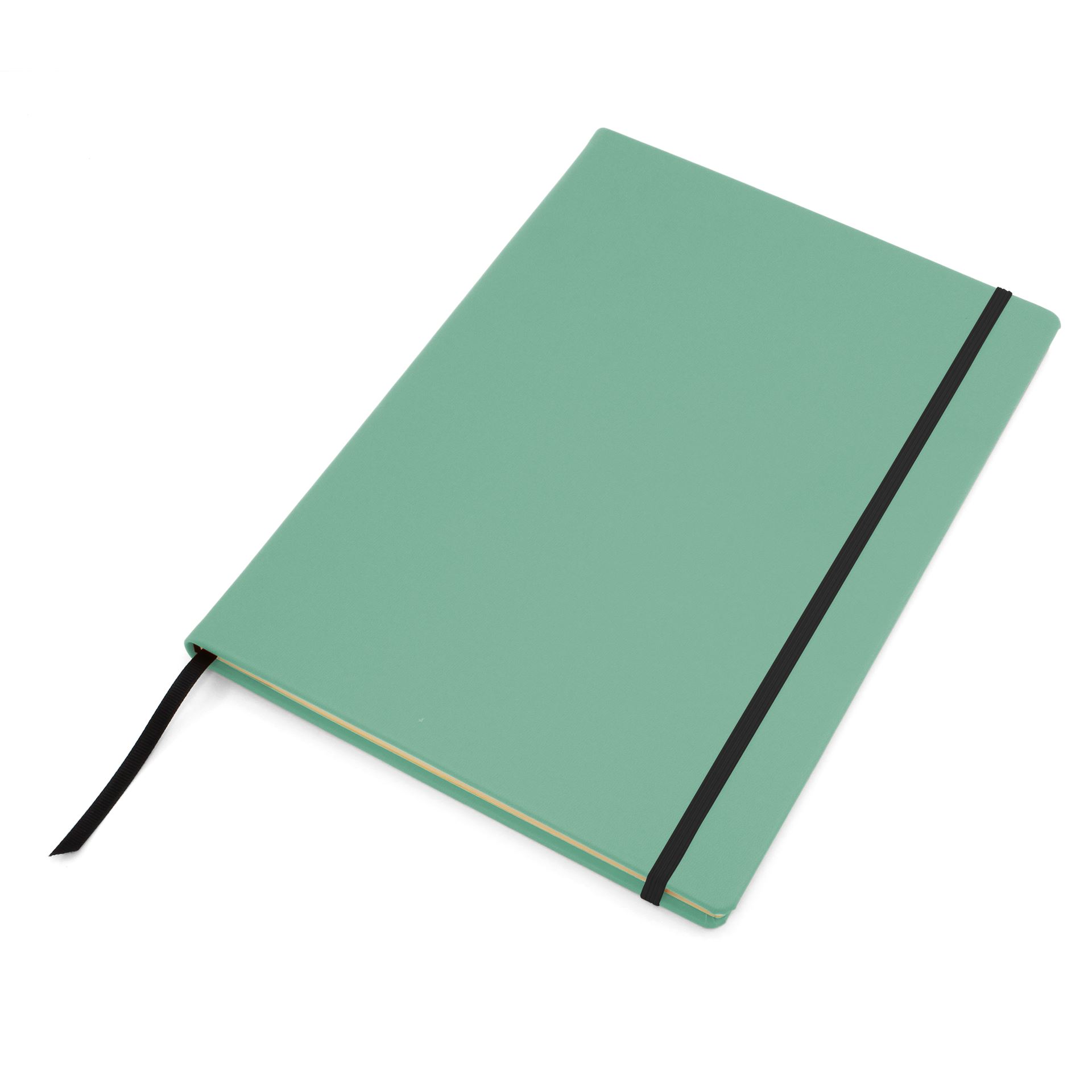 Torino Vegan Soft Touch A4 Casebound Notebook with Elastic Strap | Juniper