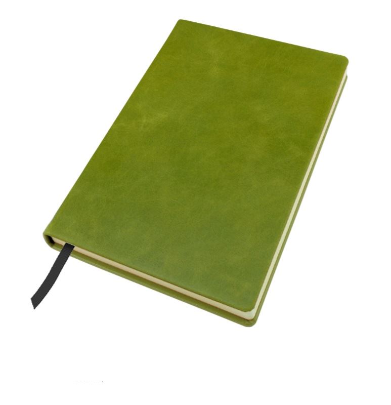 Coloured Kensington Distressed Leather A5 Casebound Notebook | Juniper