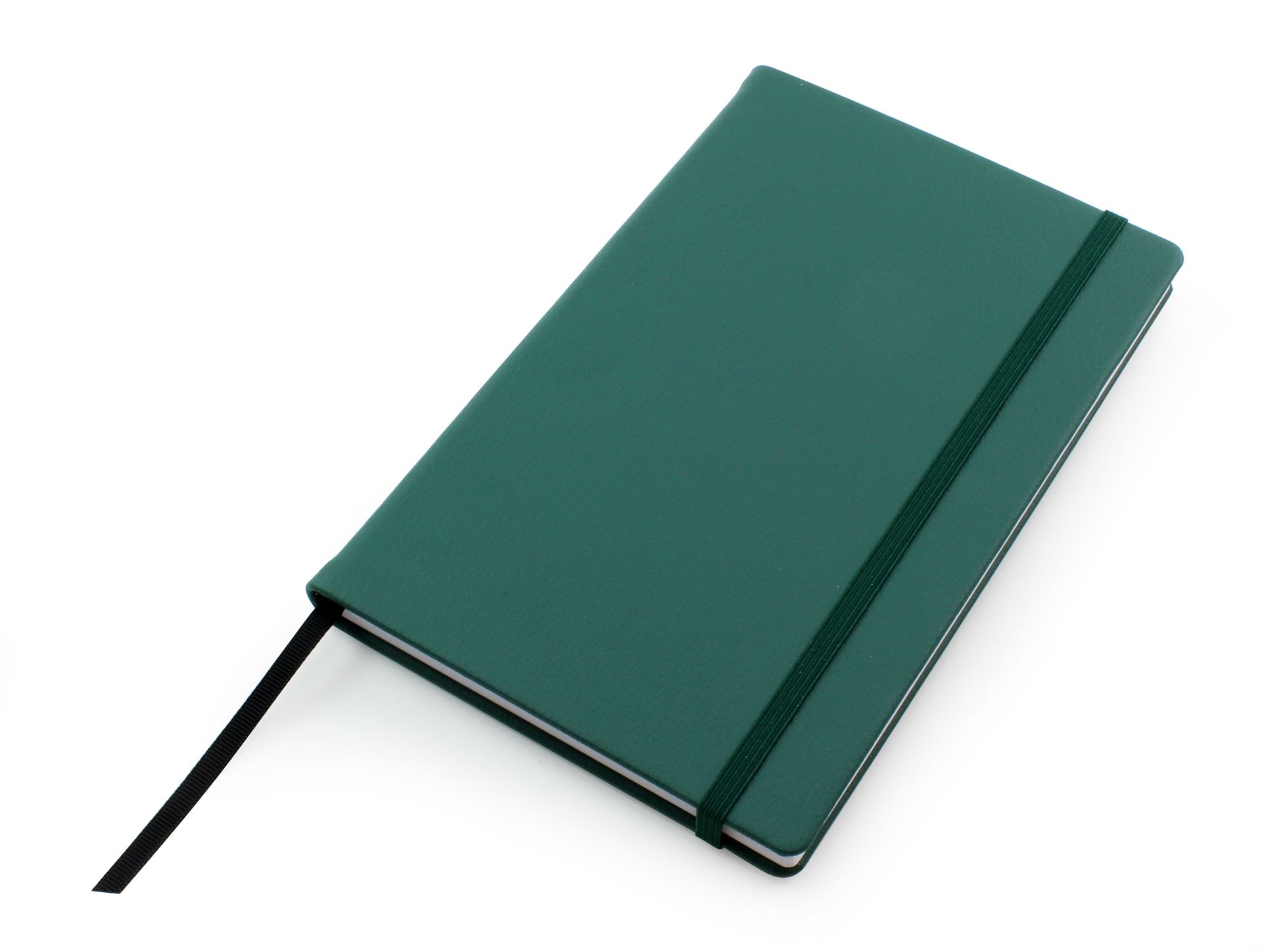 Recycled ELeather A5 Casebound Notebook with Elastic Strap, made in the ...