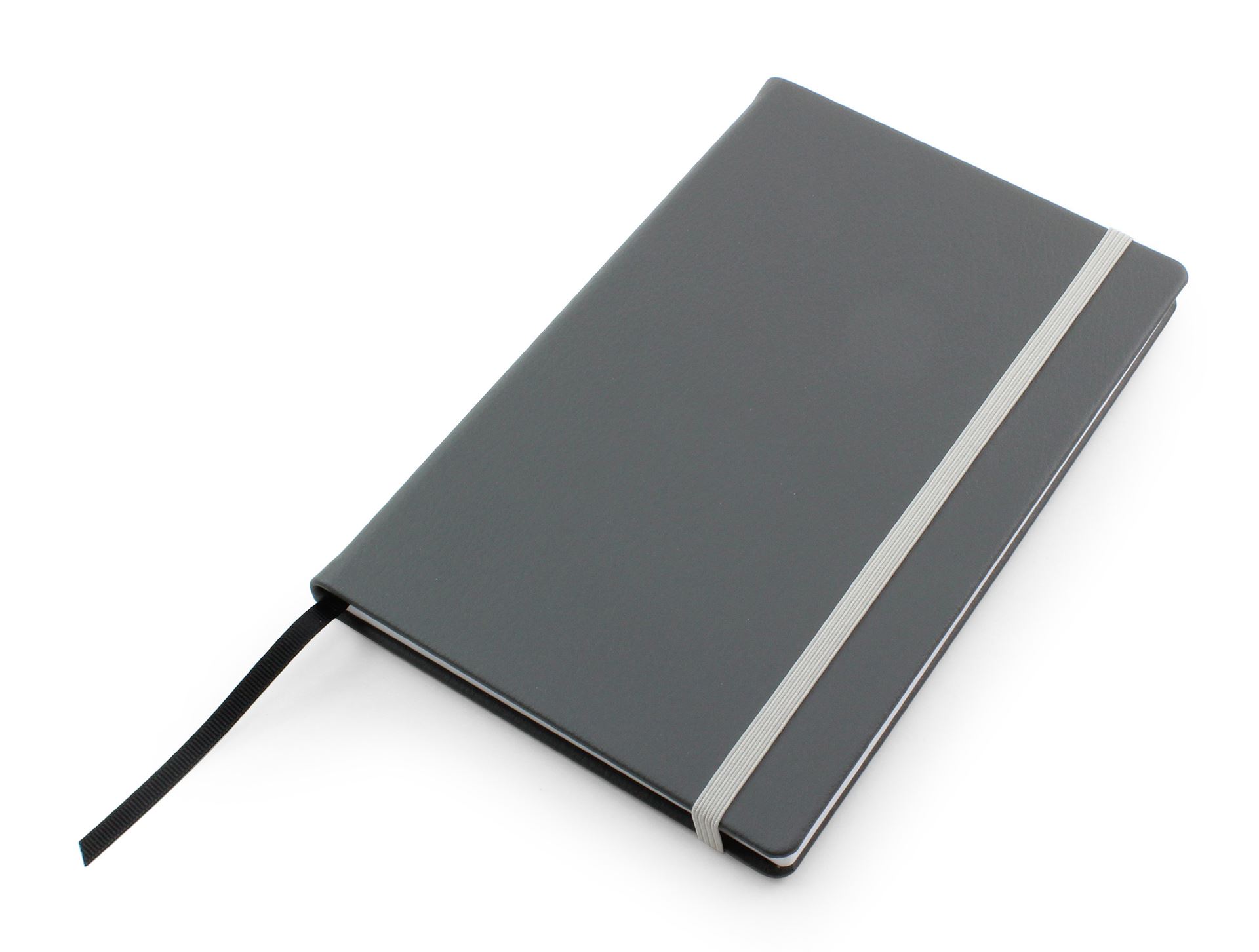 Recycled ELeather A5 Casebound Notebook with Elastic Strap, made in the ...