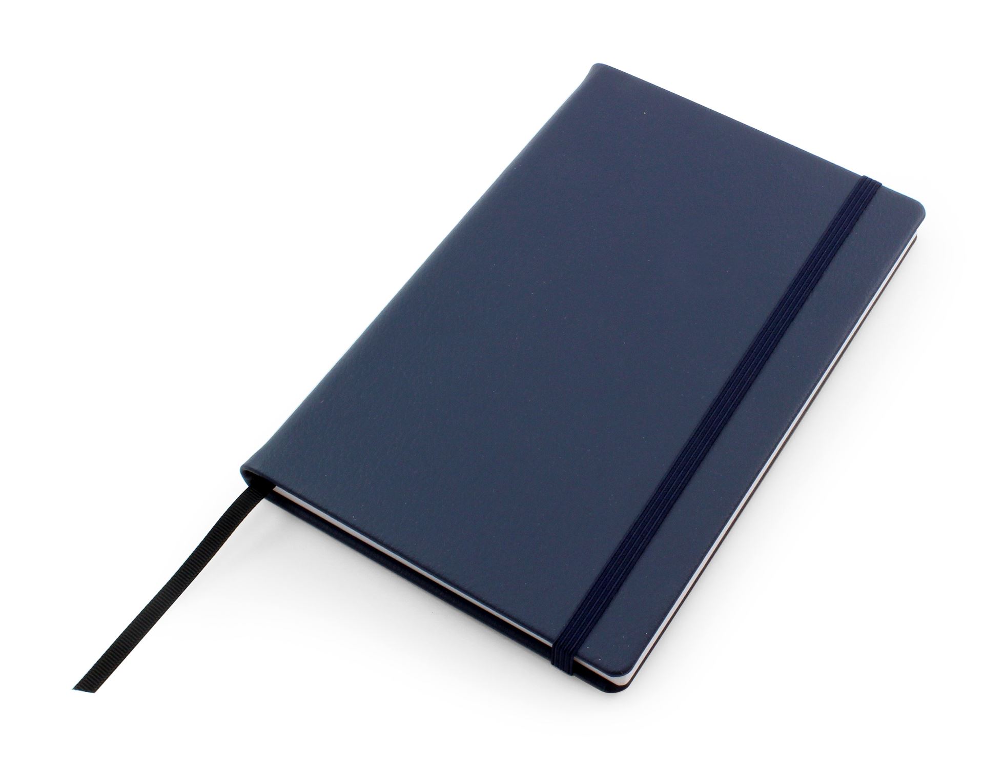 Recycled ELeather A5 Casebound Notebook with Elastic Strap, made in the ...