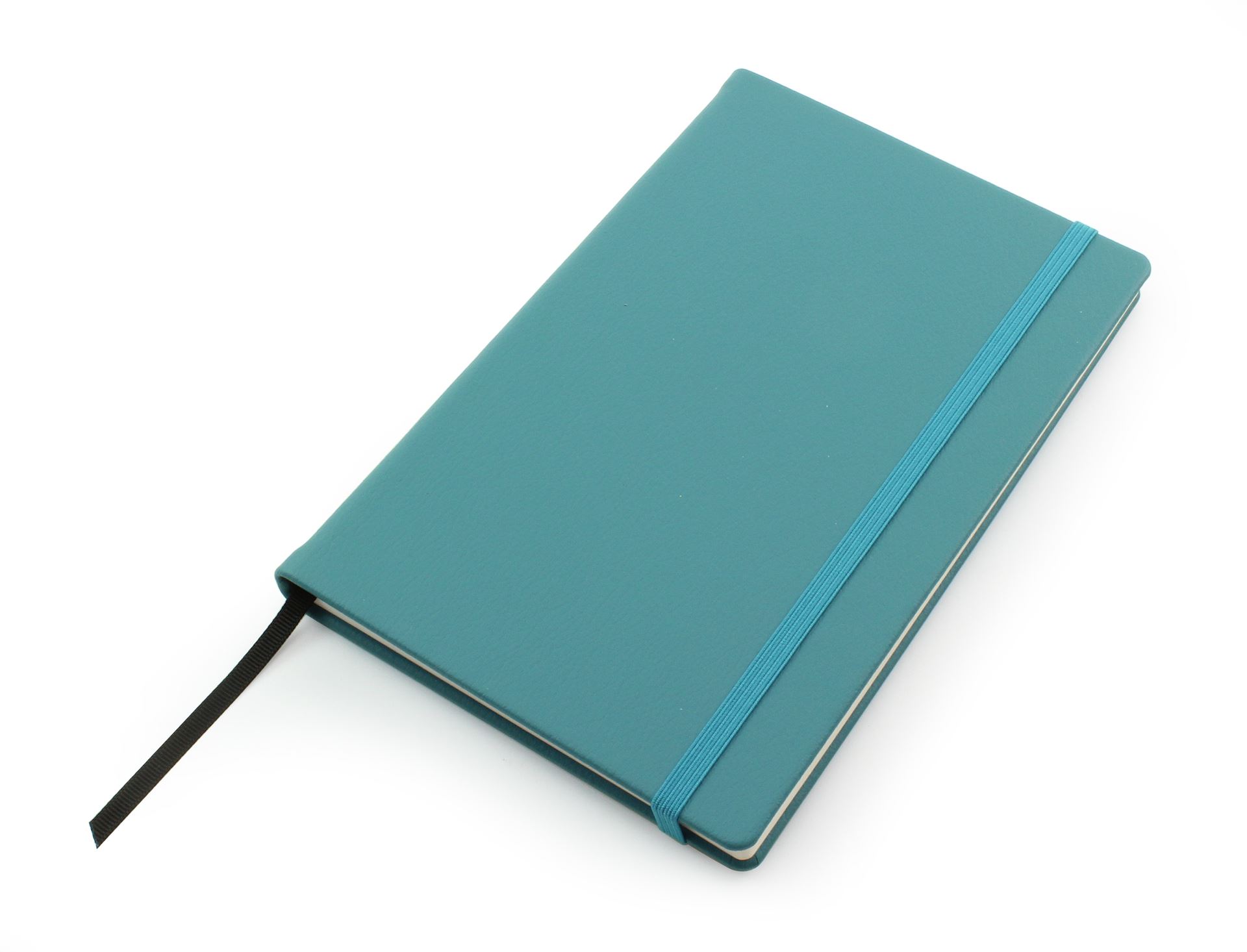 Recycled ELeather A5 Casebound Notebook with Elastic Strap, made in the ...