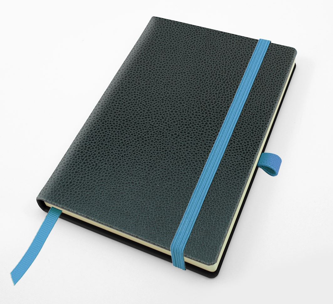 Exotic Textured Pocket Casebound Notebook with Elastic Strap & Pen Loop ...