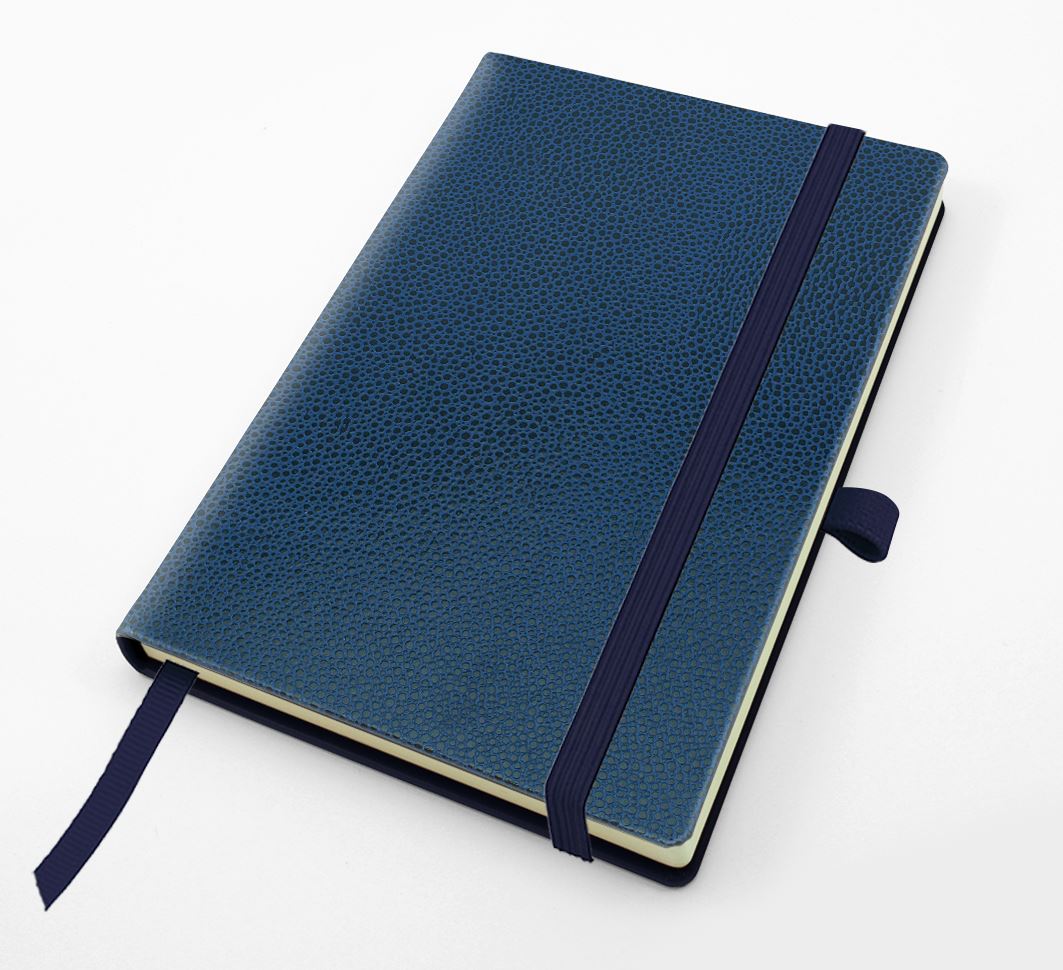 Exotic Textured Pocket Casebound Notebook with Elastic Strap & Pen Loop ...