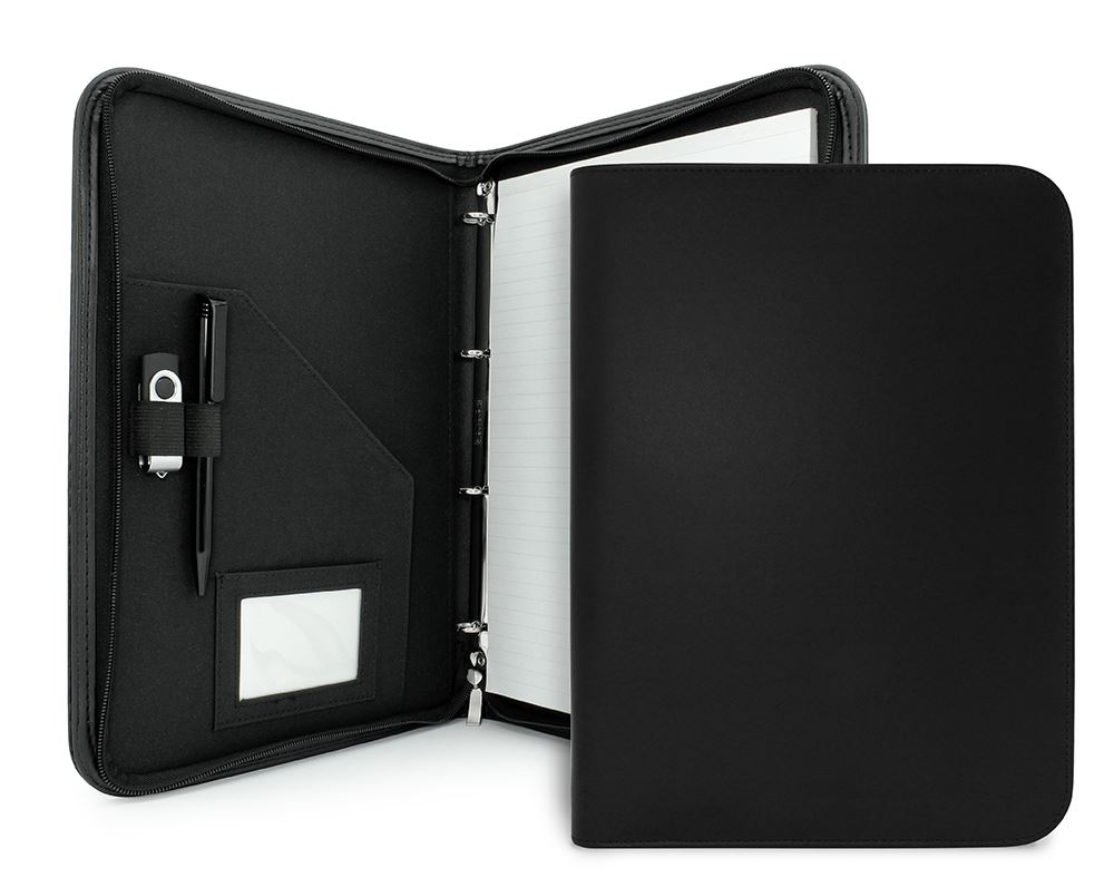 Clapham PU A4 Zipped Ring Binder | Juniper