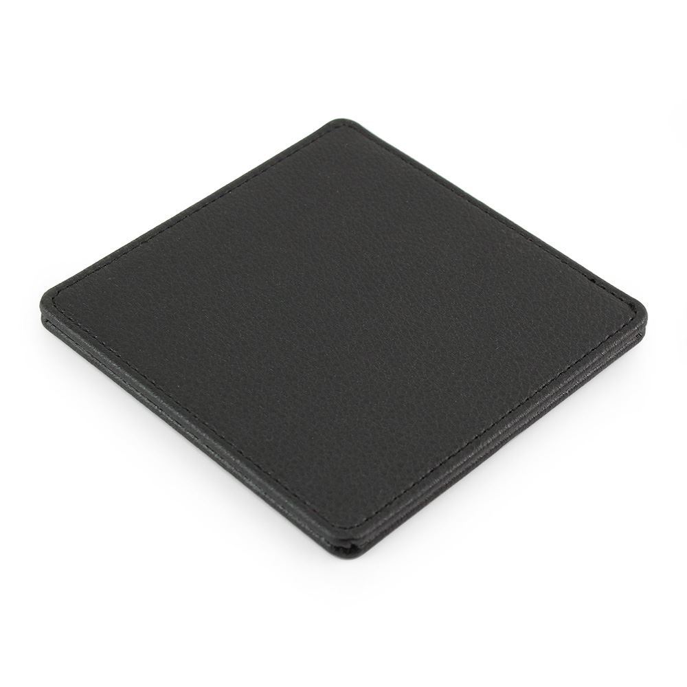 Deluxe Square Coaster in recycled Como, a quality vegan PU. | Juniper