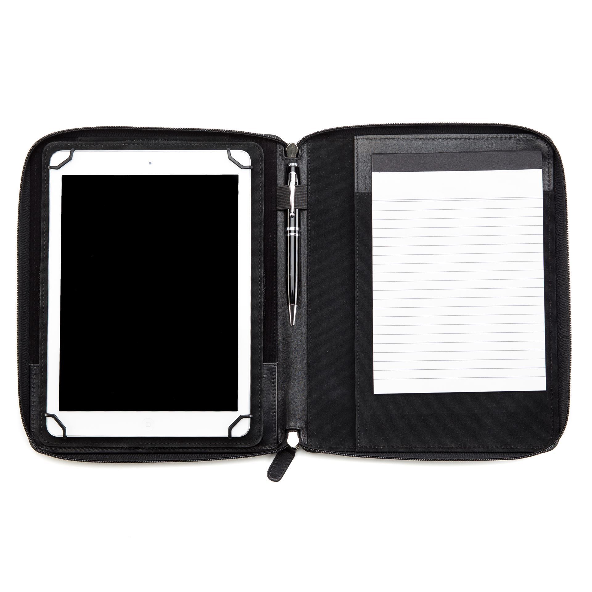 A5 Zipped Tablet Holder with a Multi Position Tablet Stand | Juniper