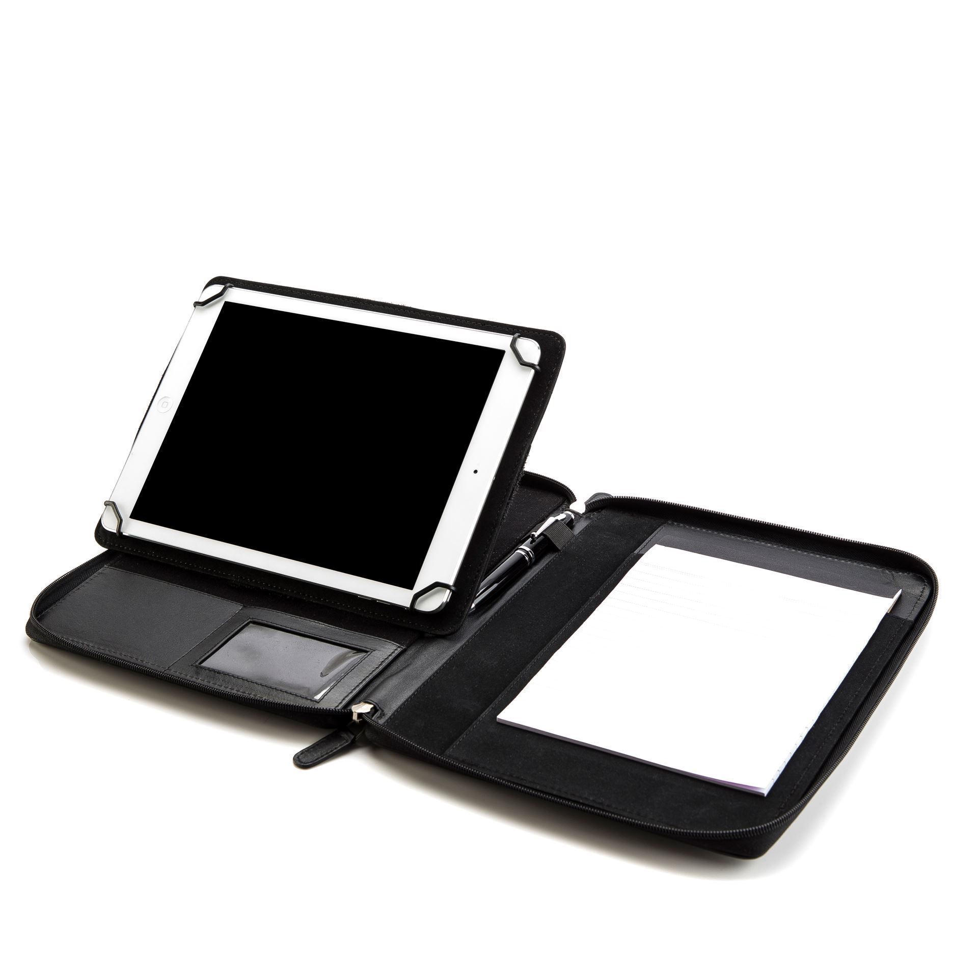 A5 Zipped Tablet Holder with a Multi Position Tablet Stand | Juniper