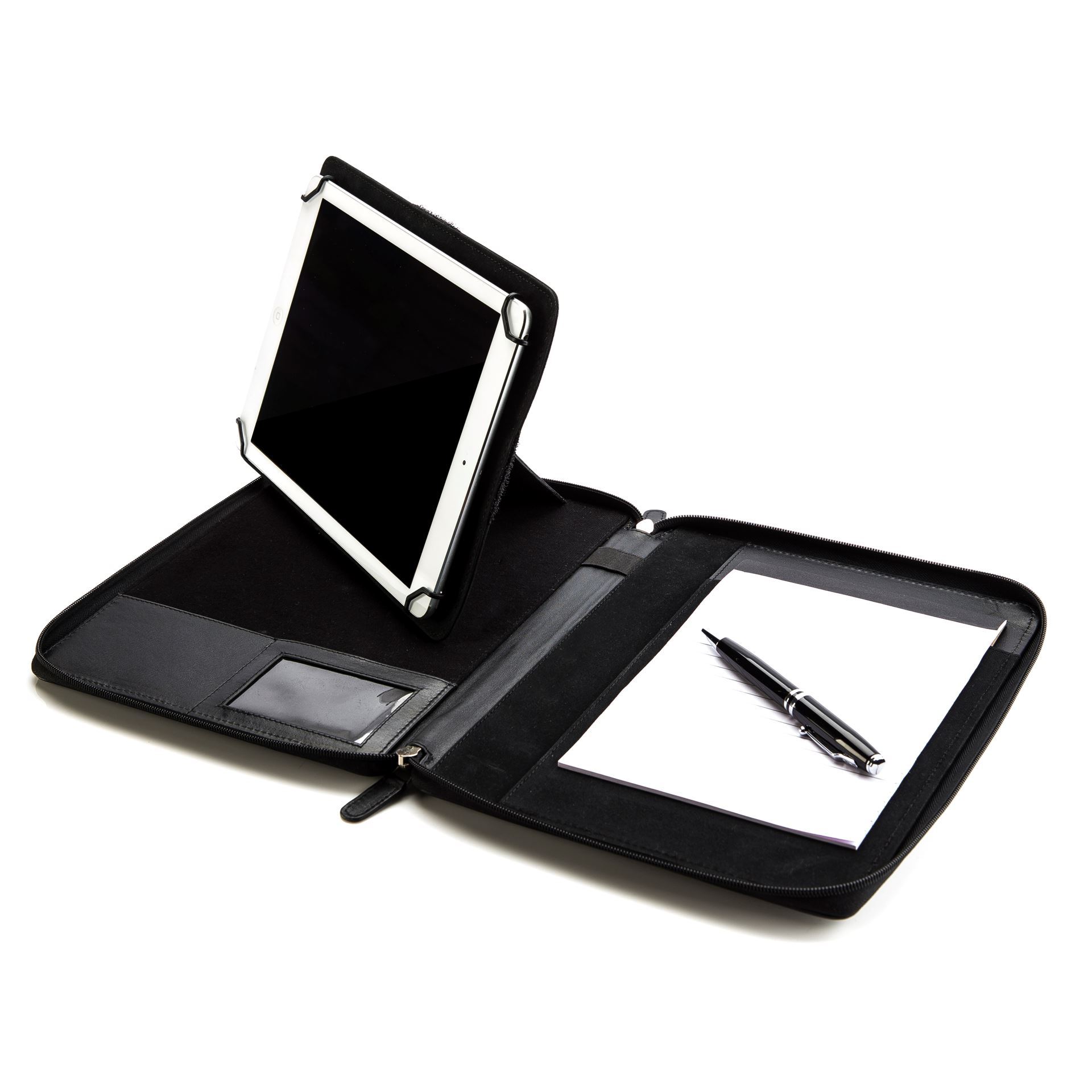 A5 Zipped Tablet Holder with a Multi Position Tablet Stand | Juniper