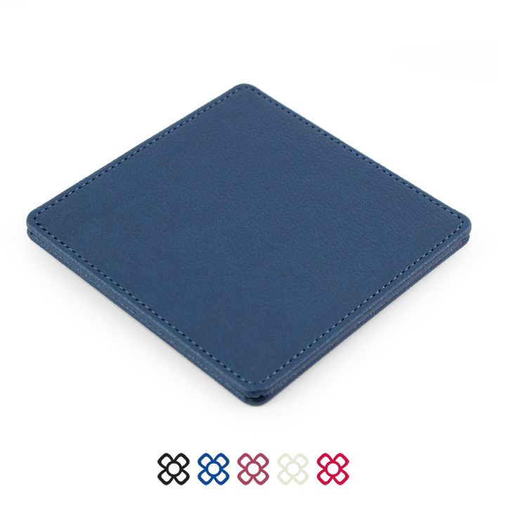 Deluxe Square Coaster in recycled Como, a quality vegan PU. | Juniper