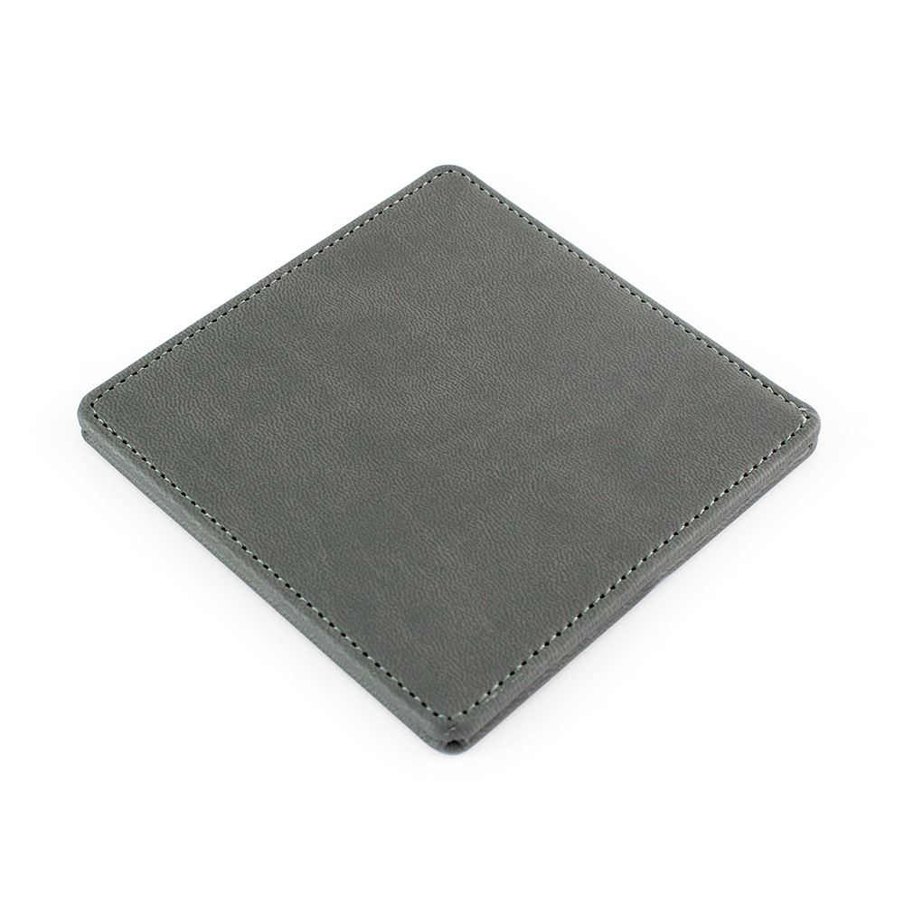 Deluxe Square Coaster in Soft Touch Vegan Torino PU. | Juniper