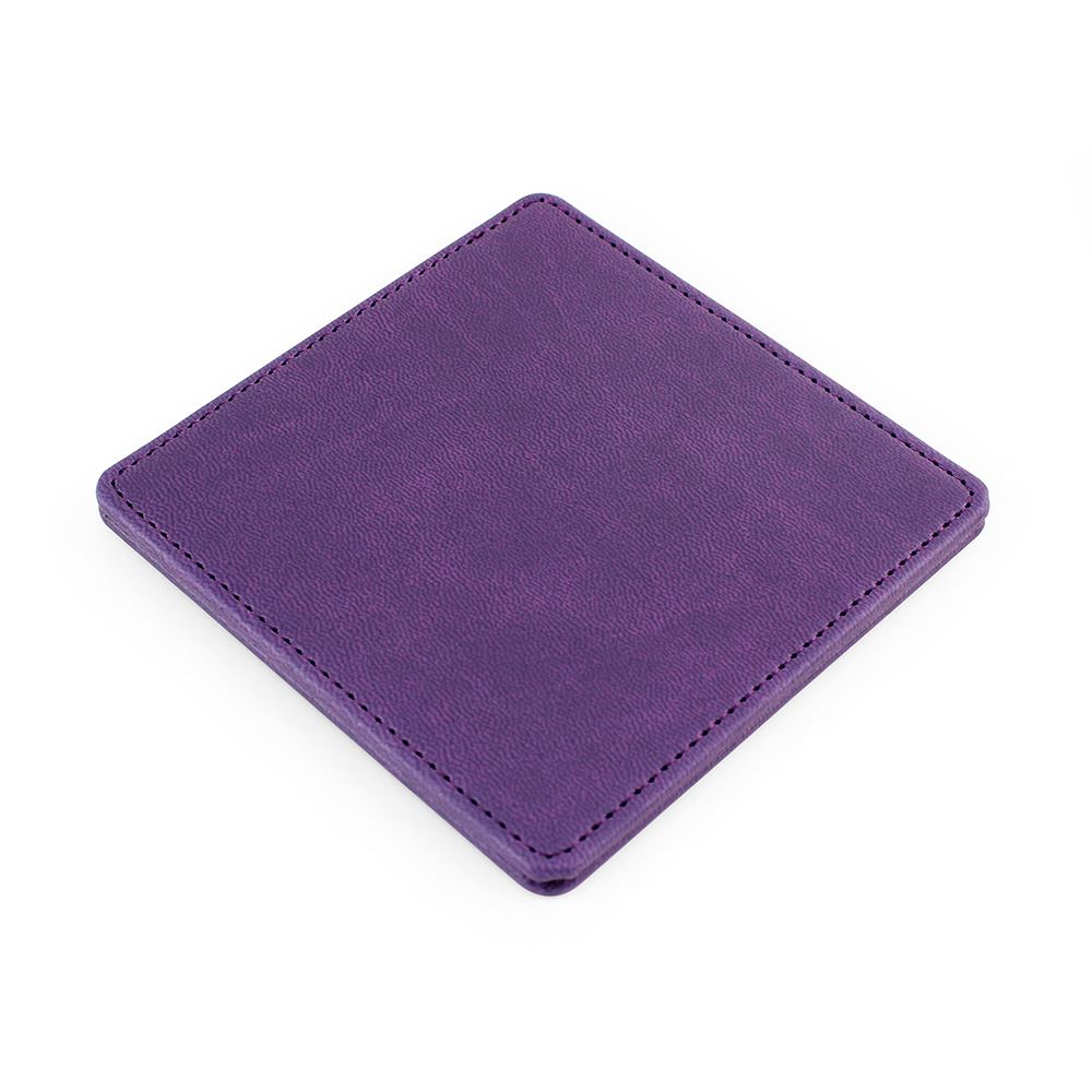 Deluxe Square Coaster in Soft Touch Vegan Torino PU. | Juniper